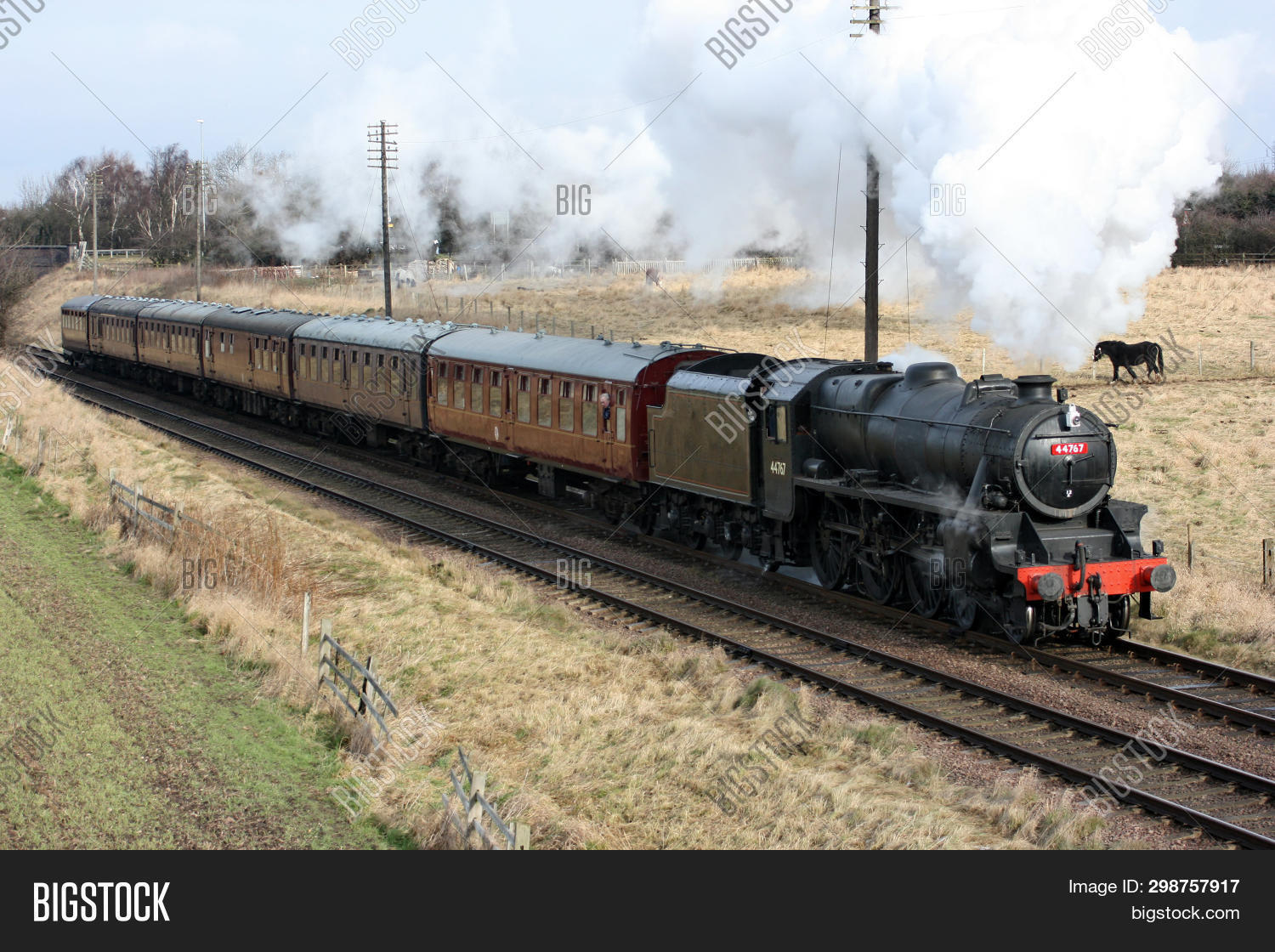 Black Five Steam Loco Image & Photo (Free Trial) | Bigstock