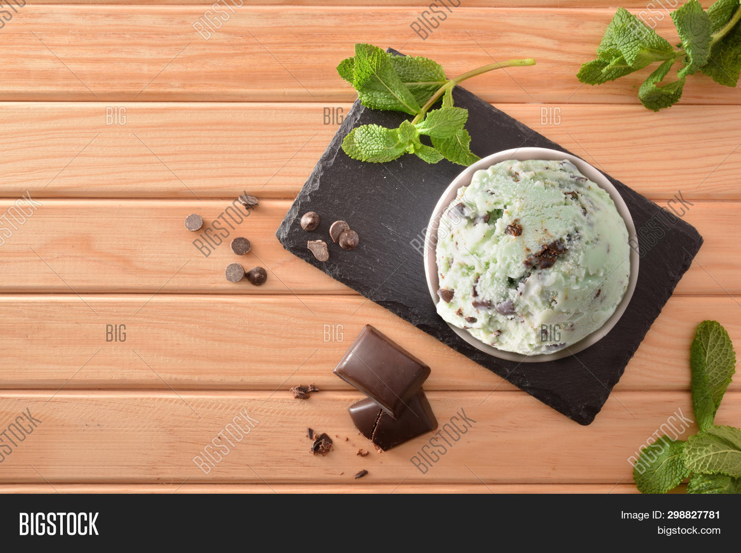 Mint Choco Ice Cream Image & Photo (Free Trial) | Bigstock