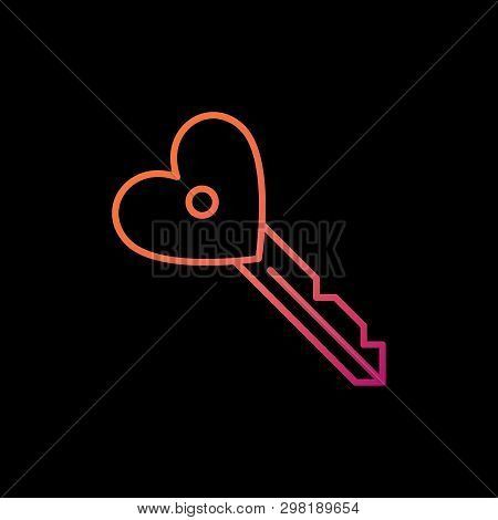 Heart Key Vector Vector & Photo (Free Trial) | Bigstock