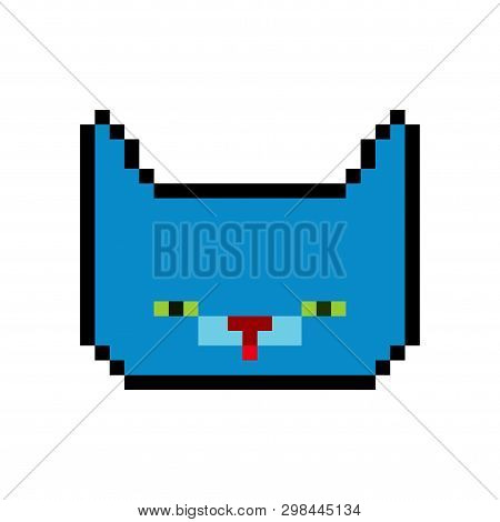 Cat Face Pixel Art. Vector & Photo (Free Trial) | Bigstock