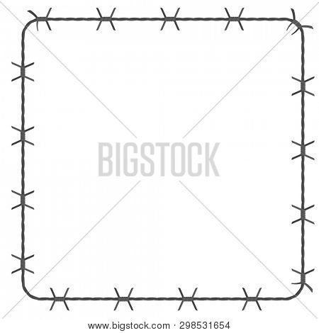 Barbed Wire Square Image & Photo (Free Trial) | Bigstock