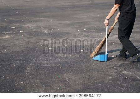 Cleaner Sweep Trash Image & Photo (Free Trial) | Bigstock