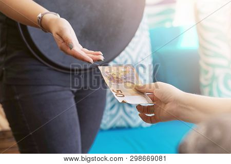 Waitress Takes Tip. Image & Photo (Free Trial) | Bigstock