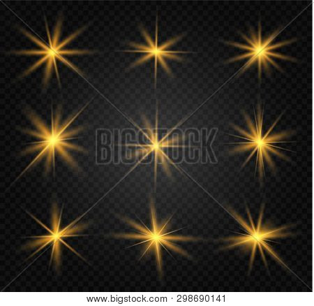 Yellow Glowing Light Vector & Photo (Free Trial) | Bigstock
