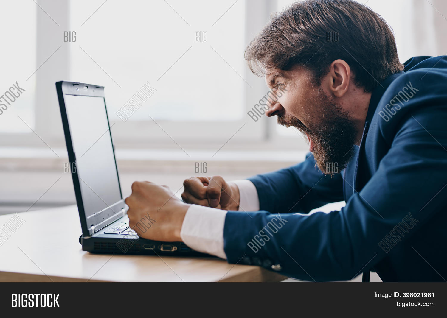 Business Man His Desk Image & Photo (Free Trial) | Bigstock