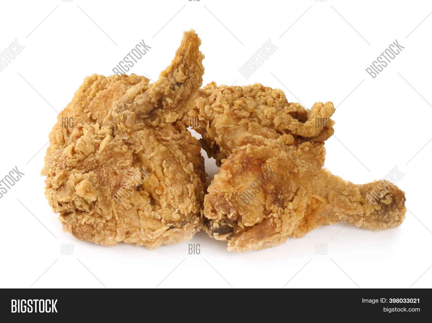 Fried Chicken Isolated Image & Photo (Free Trial) | Bigstock