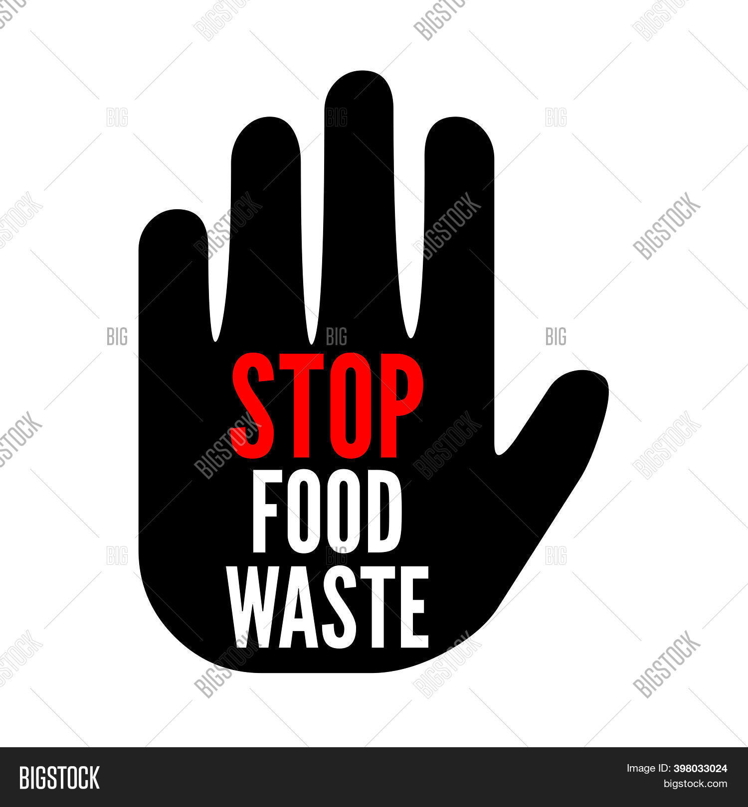 Stop Food Waste Symbol Image & Photo (Free Trial) | Bigstock