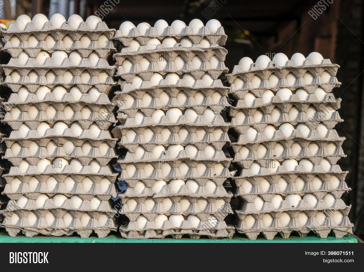 Stacks White Eggs Image & Photo (Free Trial) | Bigstock