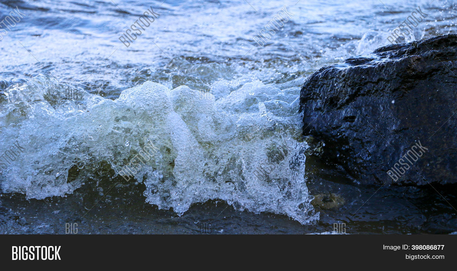 Waves Run Onto Shore Image & Photo (Free Trial) | Bigstock