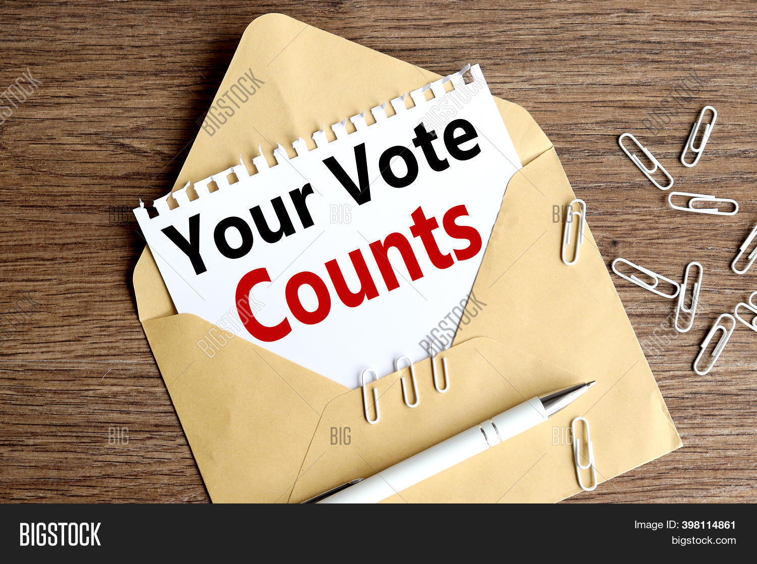 Your Vote Counts. Text Image & Photo (Free Trial) | Bigstock