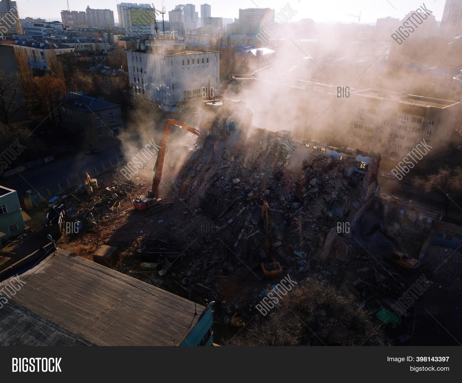 Aerial View Demolition Image & Photo (Free Trial) | Bigstock