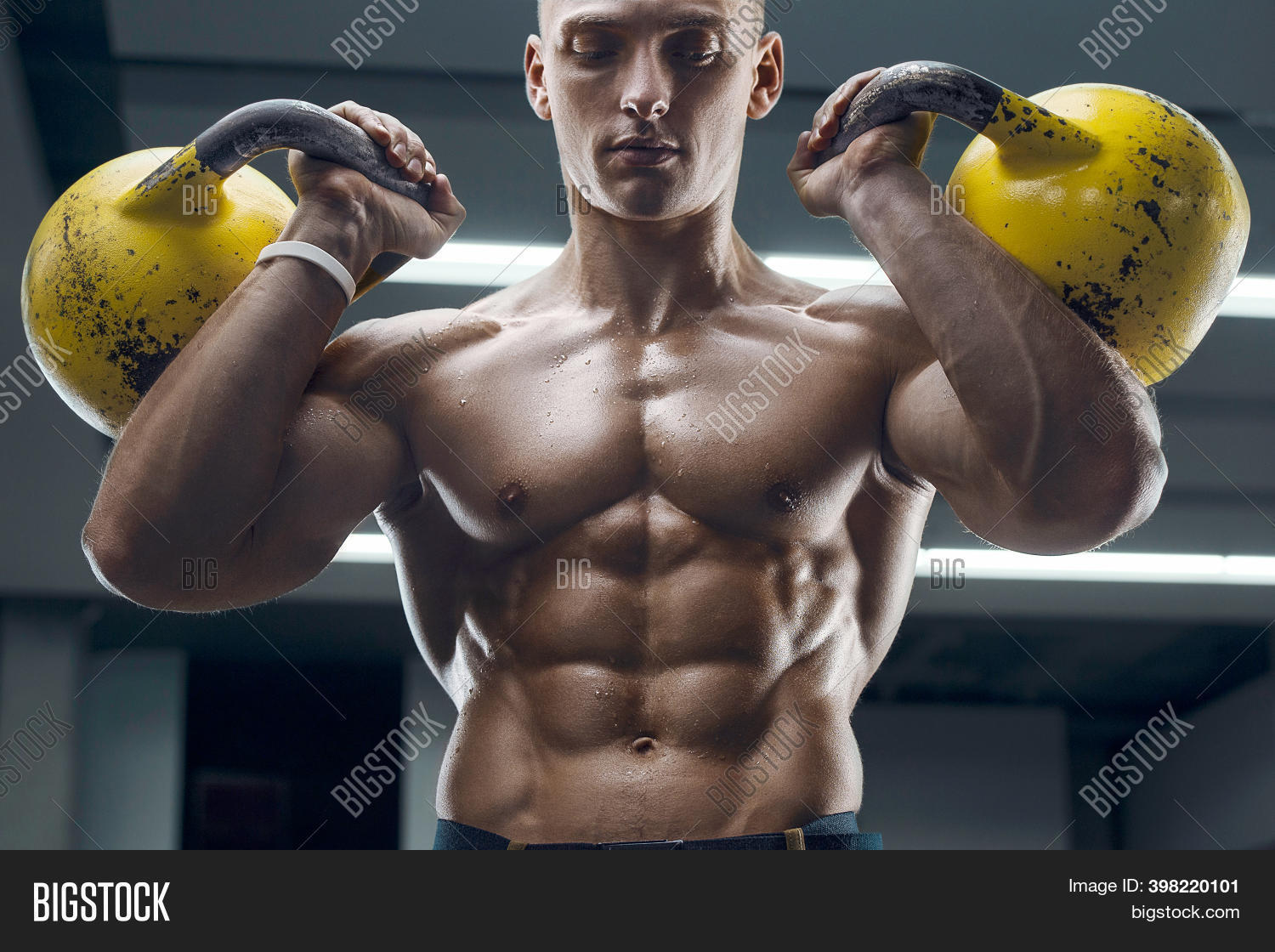 Fitness Man Pumping Image & Photo (Free Trial) | Bigstock