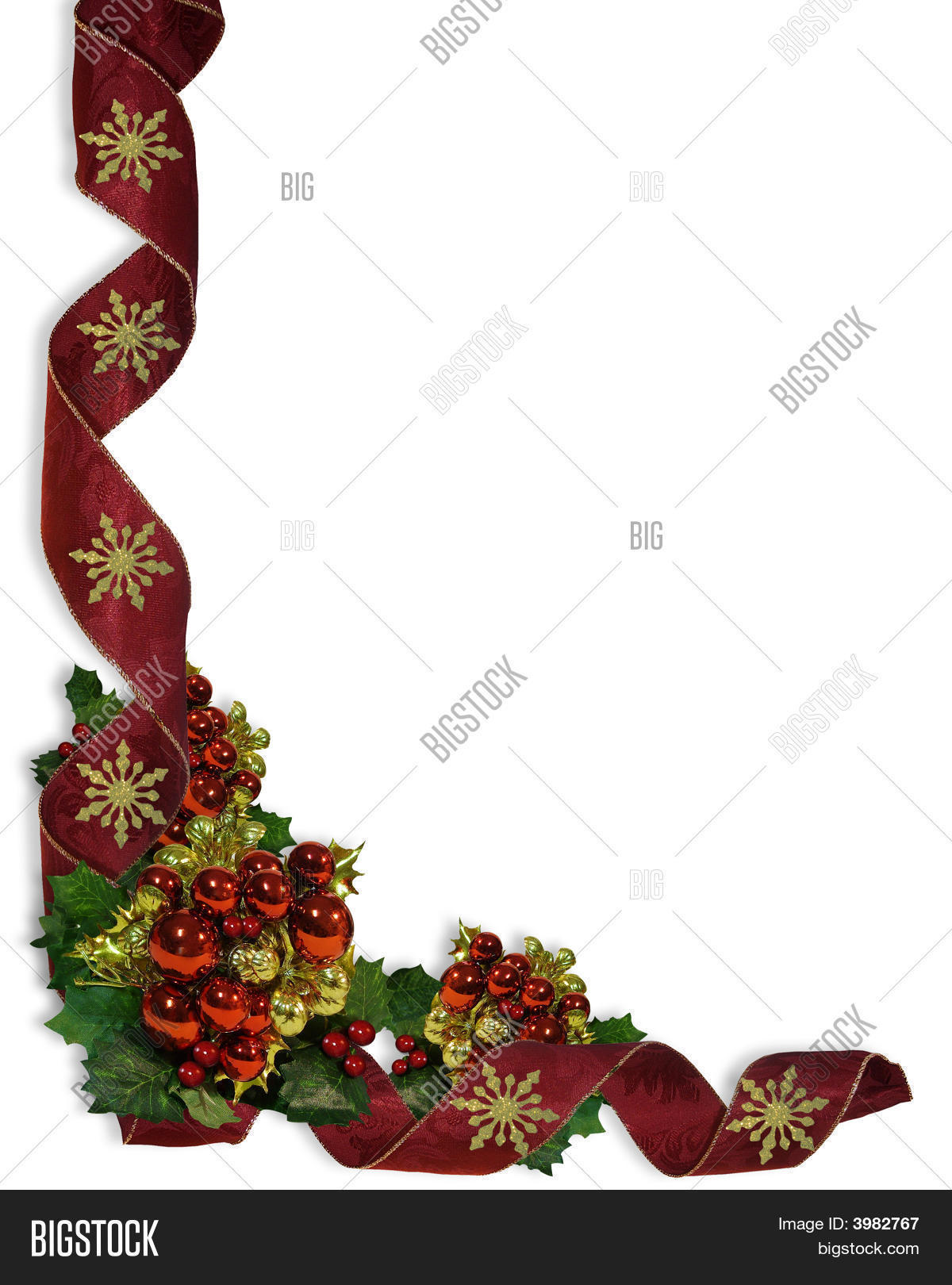 Christmas Red Ribbon Image & Photo (Free Trial) | Bigstock
