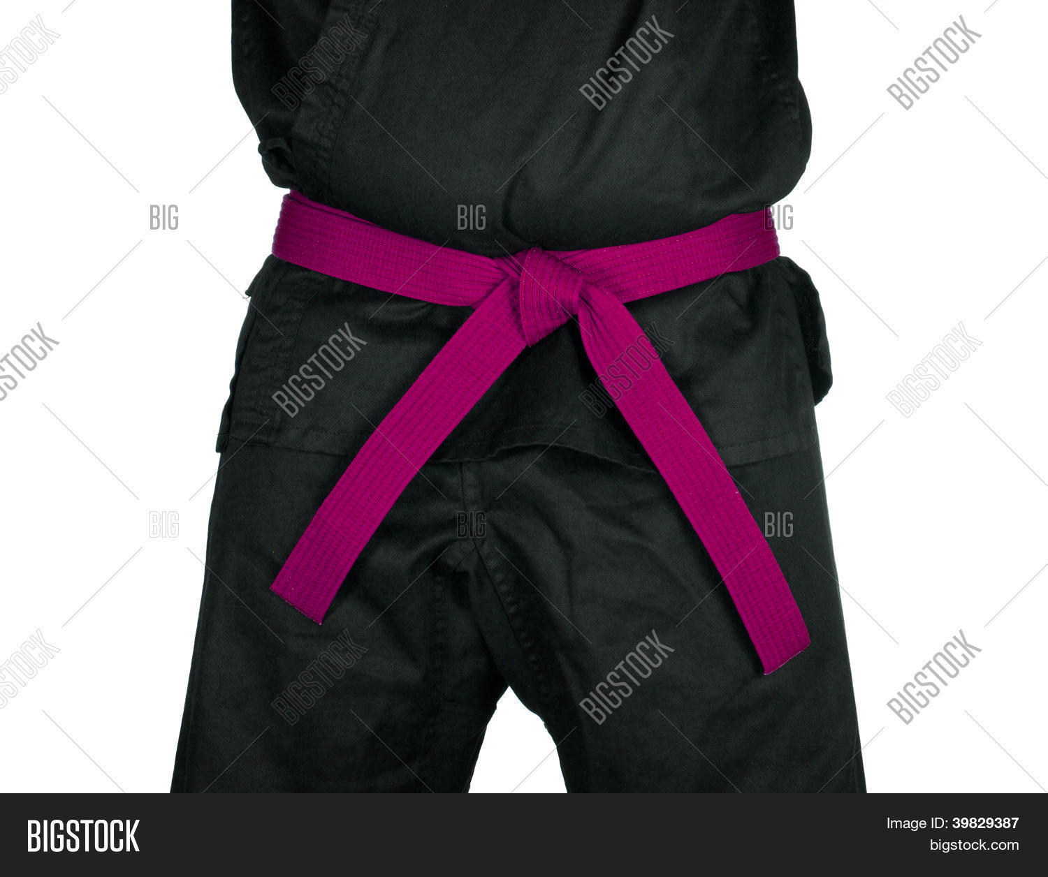 Karate Pink Belt Tied Image & Photo (Free Trial) | Bigstock