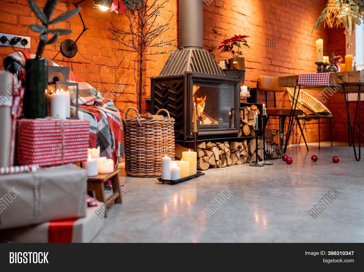 Fireplace Area Image & Photo (Free Trial) | Bigstock