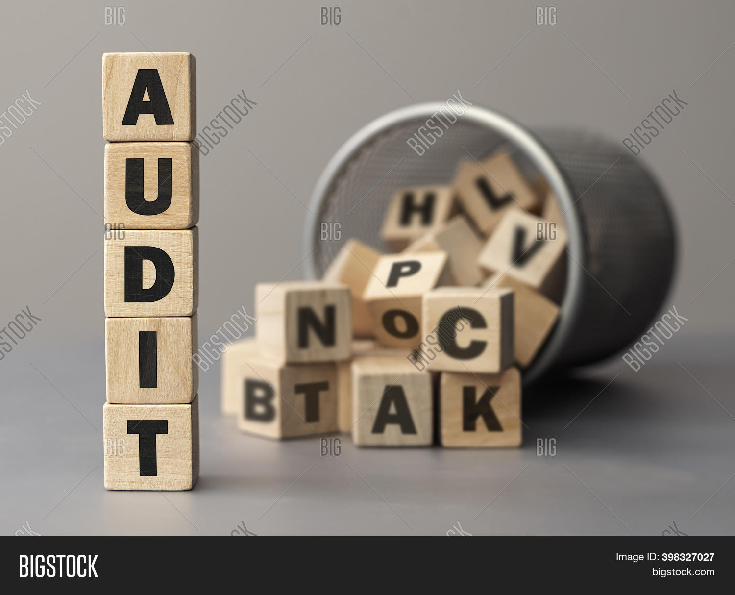 Word Audit Made Wooden Image & Photo (Free Trial) | Bigstock