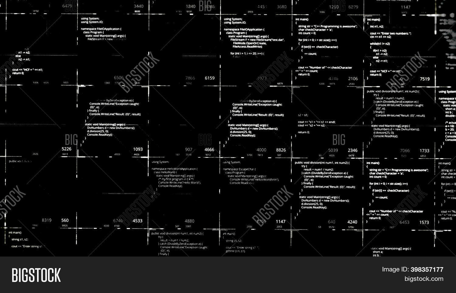 White Digital Codes Image & Photo (Free Trial) | Bigstock