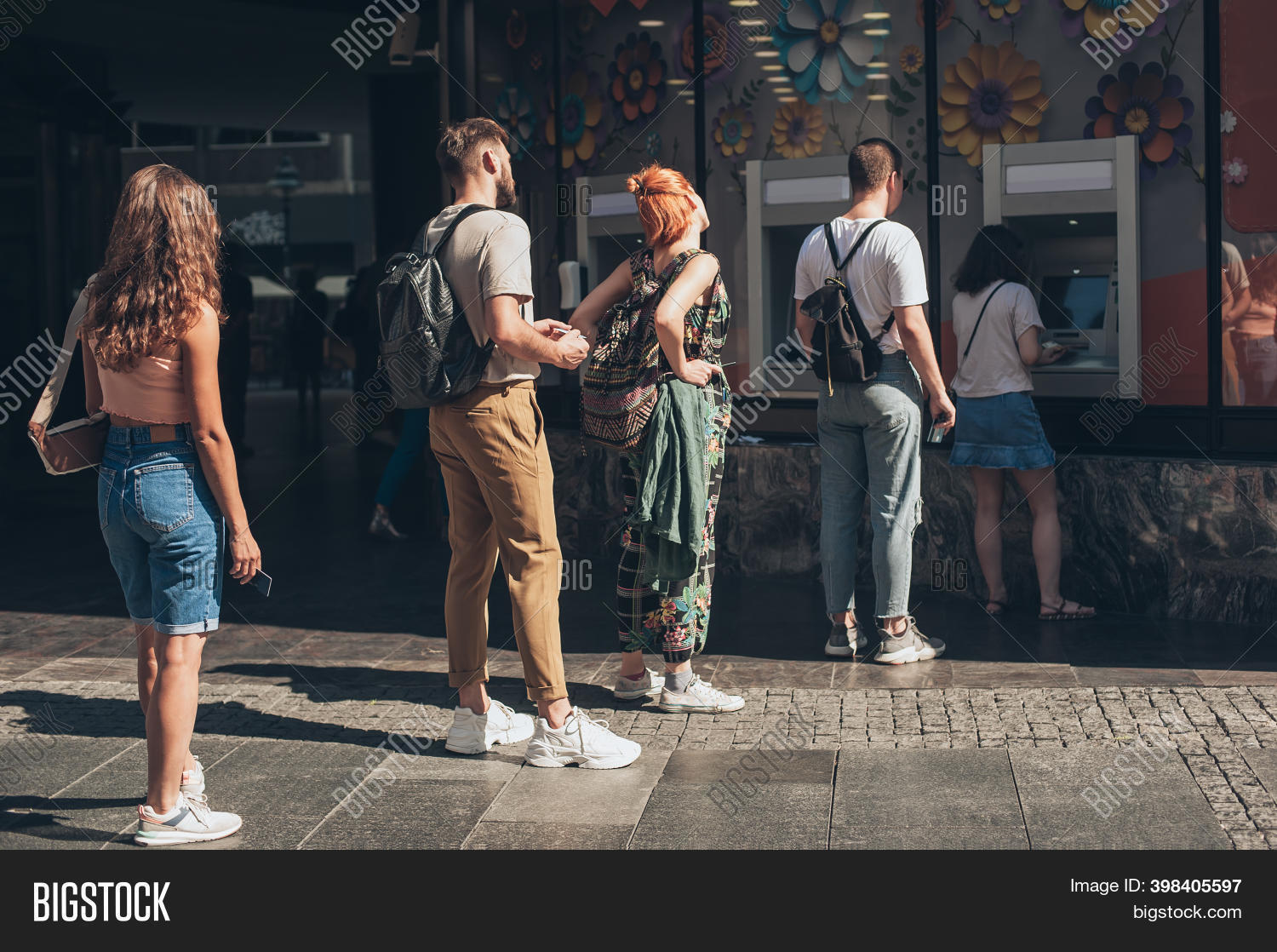 Line Atm. Group People Image & Photo (Free Trial) | Bigstock