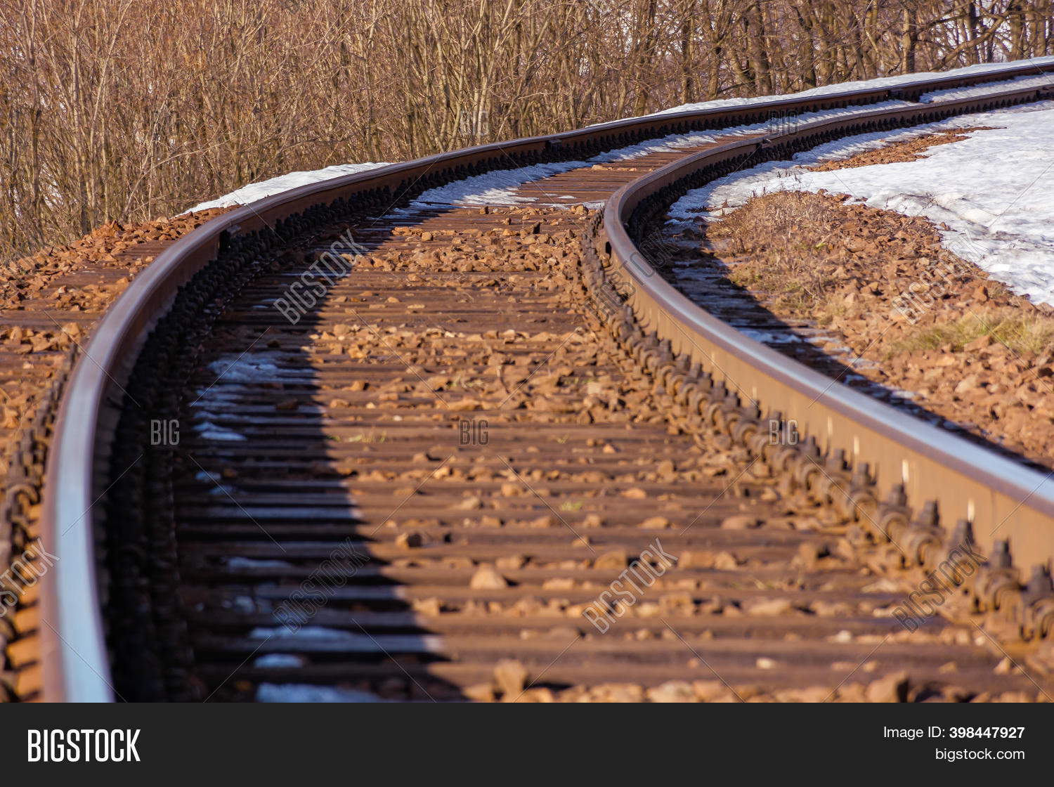 Railroad Winter. Snow Image & Photo (Free Trial) | Bigstock