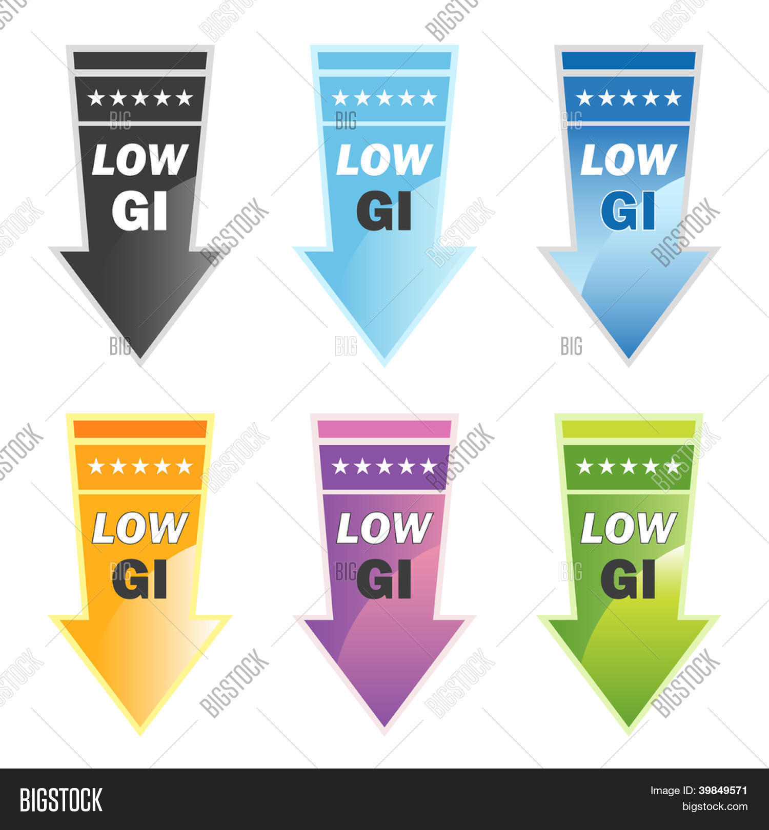 Low Glycemic Index ( Vector & Photo (Free Trial) | Bigstock