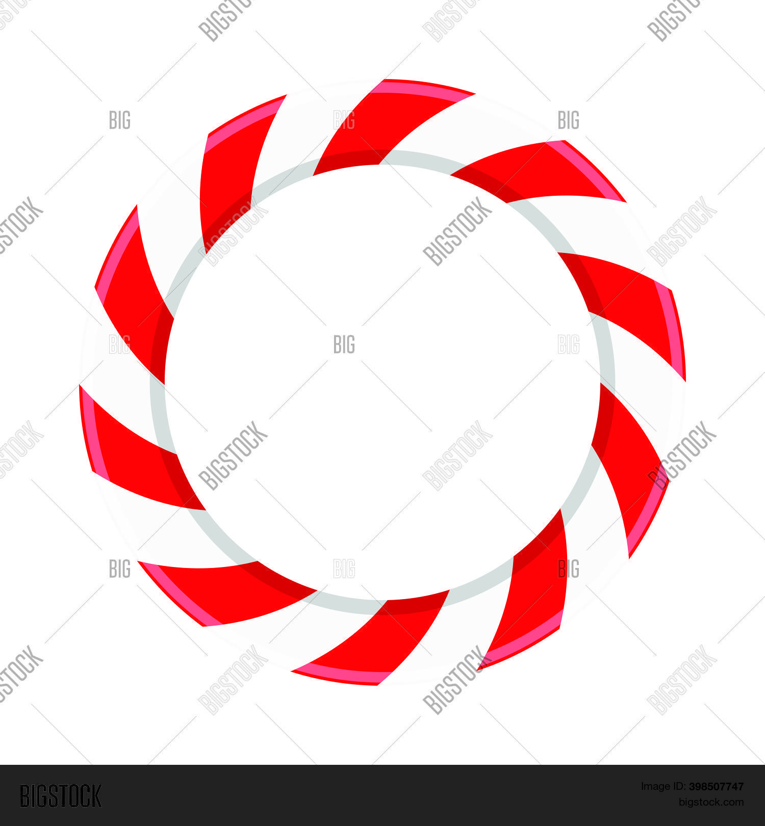 Candy Cane Circle Vector & Photo (Free Trial) | Bigstock