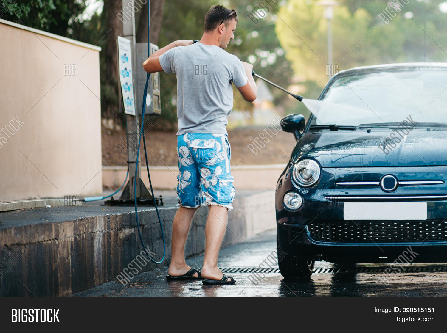 Young Man Washing Car Image & Photo (Free Trial) | Bigstock