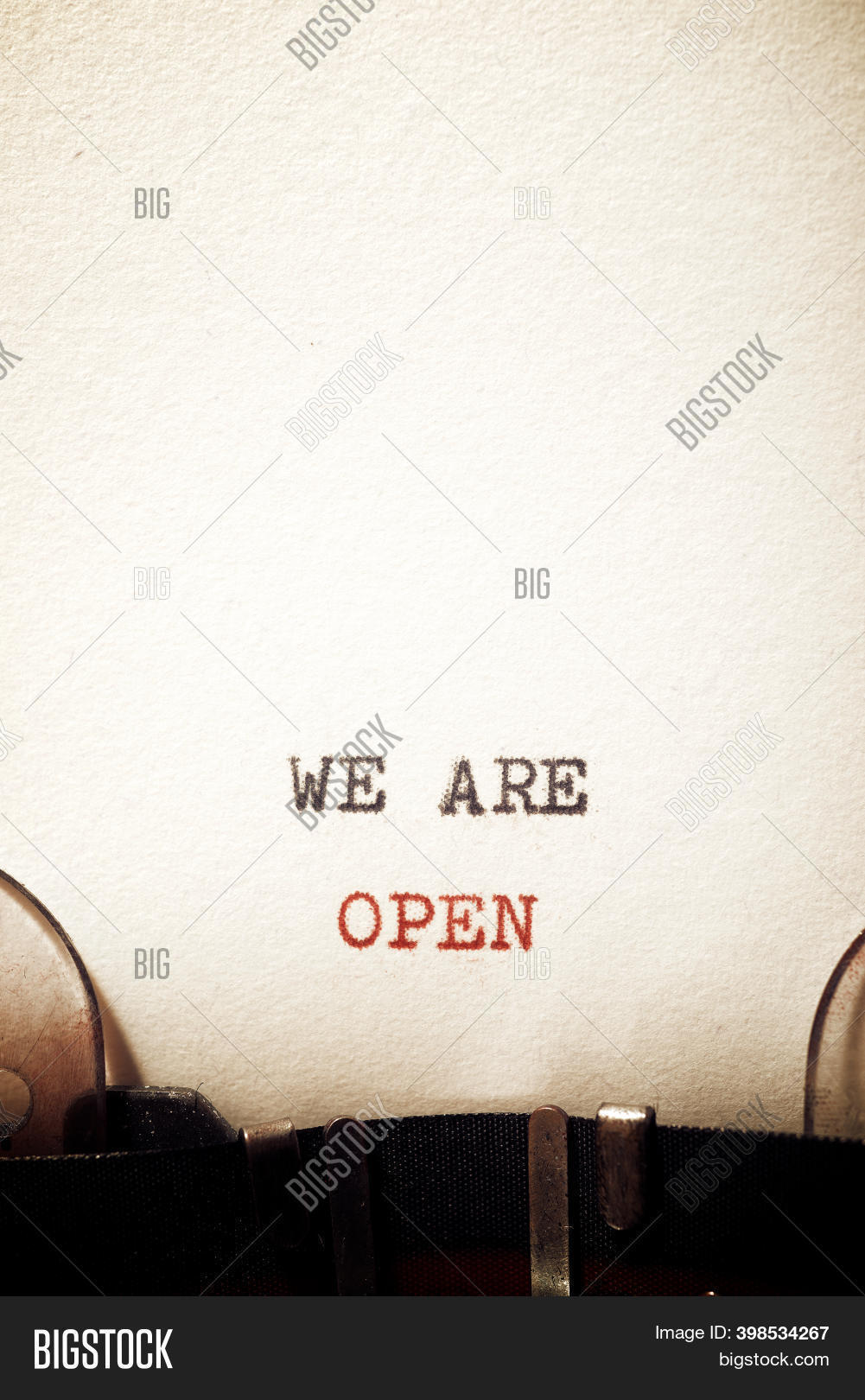 We Open Phrase Written Image & Photo (Free Trial) | Bigstock