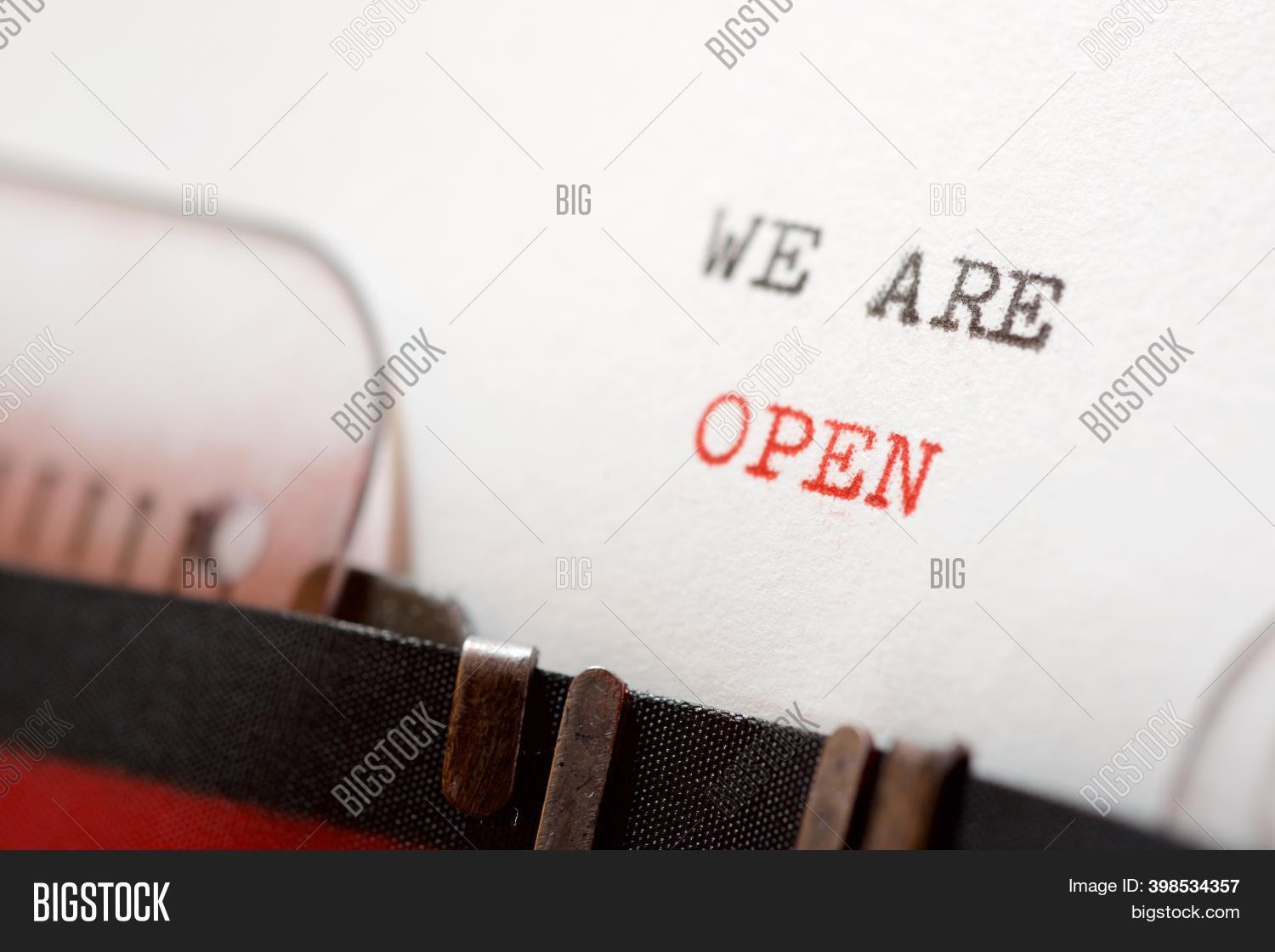 We Open Phrase Written Image & Photo (Free Trial) | Bigstock
