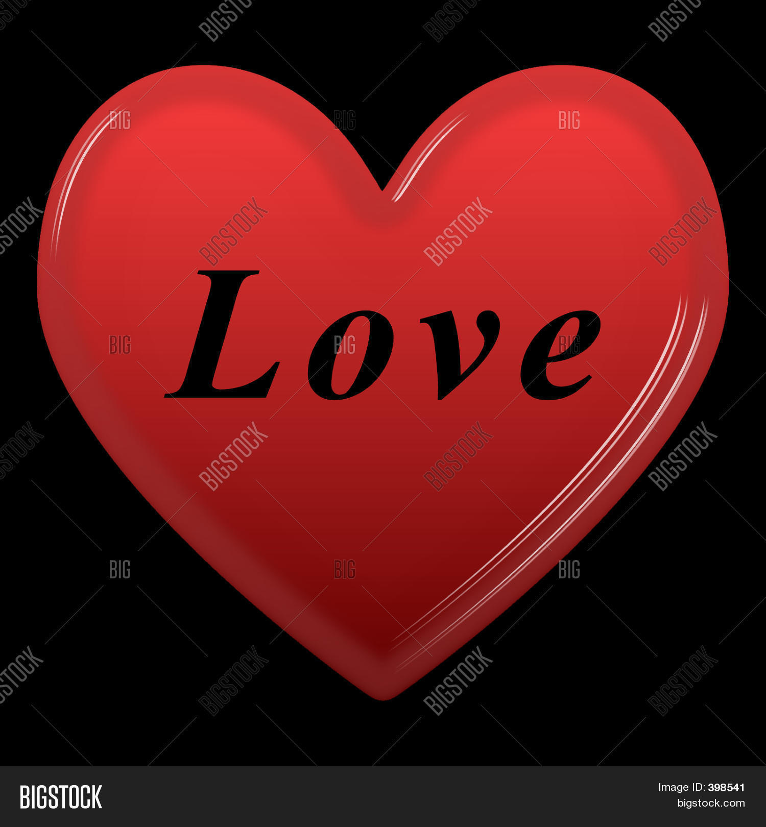 Big Red Love Heart Image & Photo (Free Trial) | Bigstock