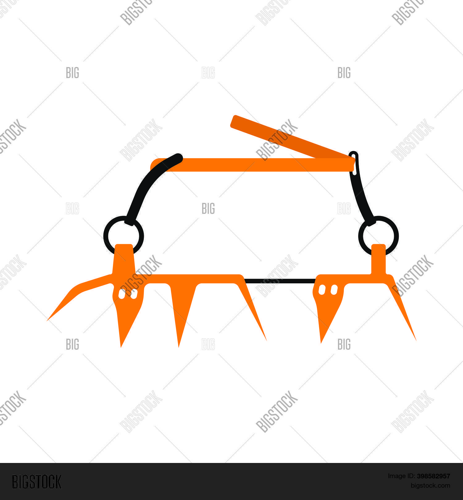 Alpinist Crampon Icon Vector & Photo (Free Trial) | Bigstock