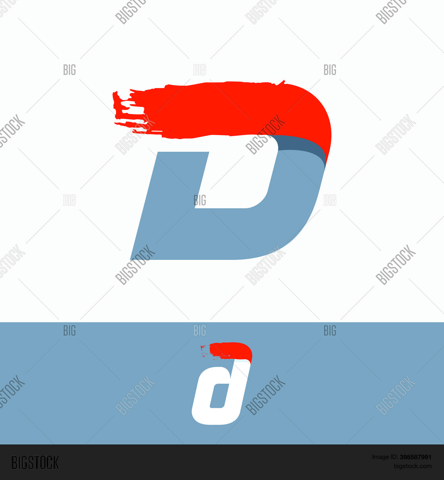 Fast Speed D Letter Vector & Photo (Free Trial) | Bigstock