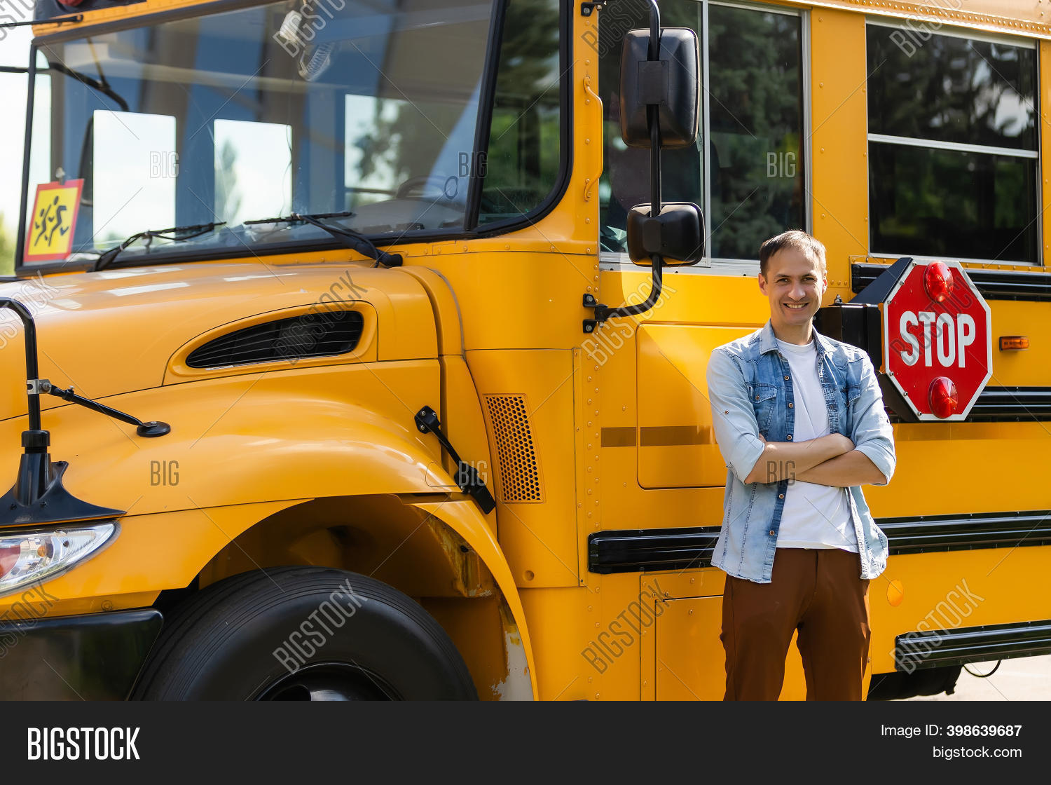 Male Driver Standing Image & Photo (Free Trial) | Bigstock