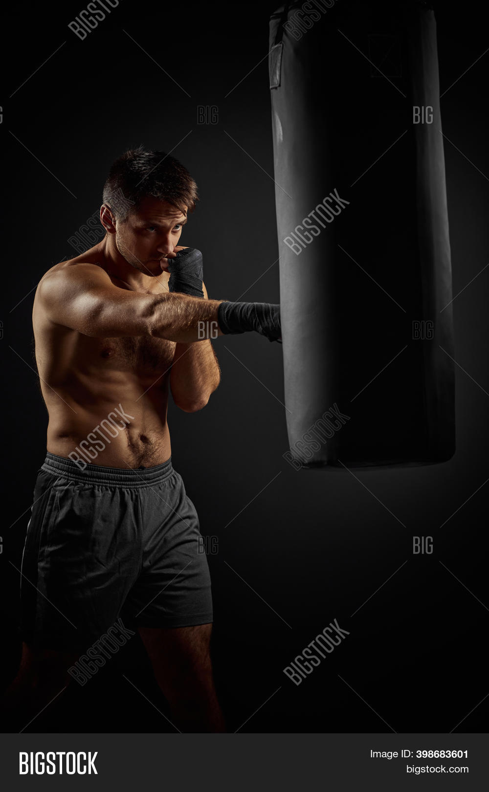 Male Boxer Punching Image & Photo (Free Trial) | Bigstock