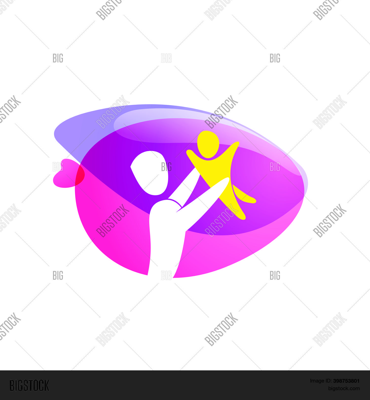 Happy Family Game Vector & Photo (Free Trial) | Bigstock