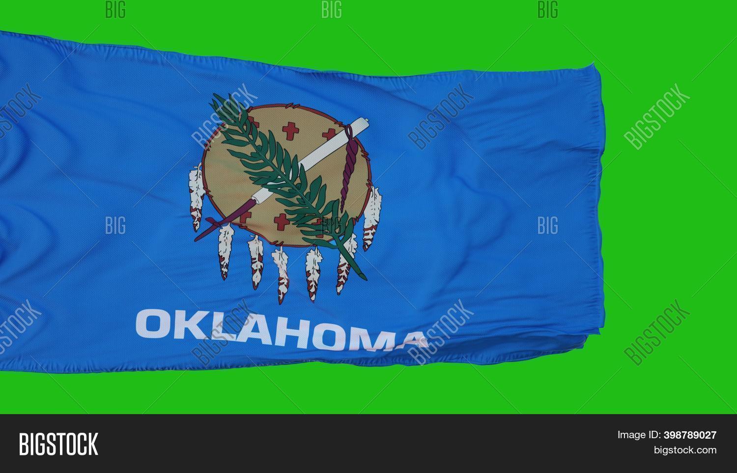 Flag Oklahoma On Green Image & Photo (Free Trial) | Bigstock