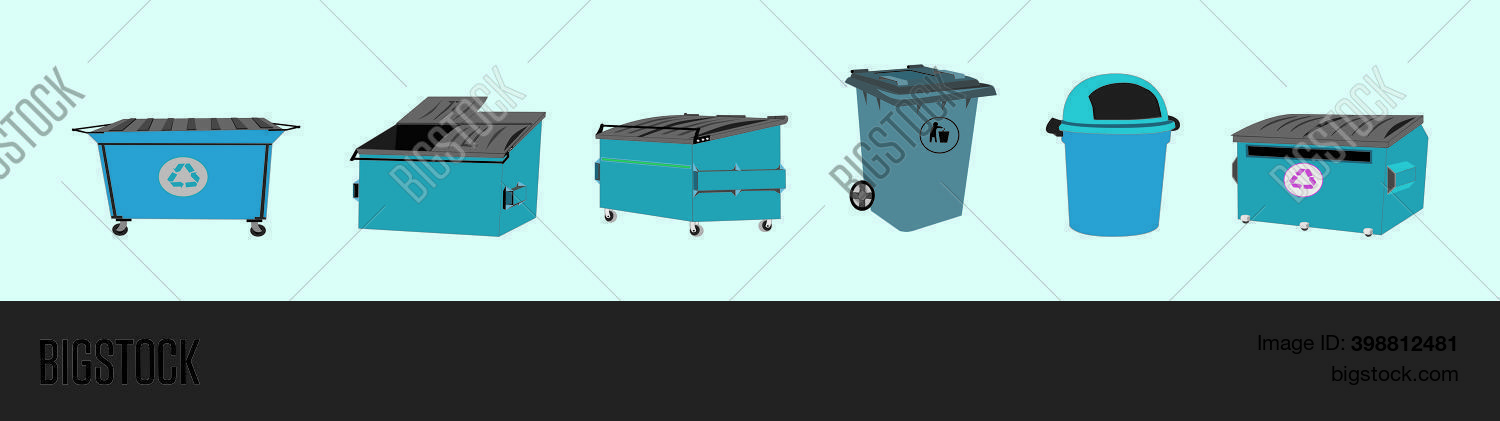Set Dumpster Unit Vector & Photo (Free Trial) | Bigstock
