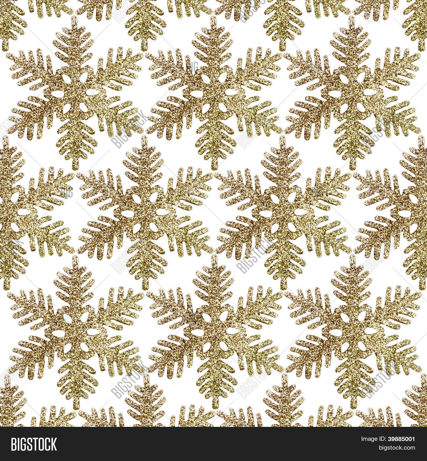 Gold Glitter Snowflake Image & Photo (Free Trial) | Bigstock