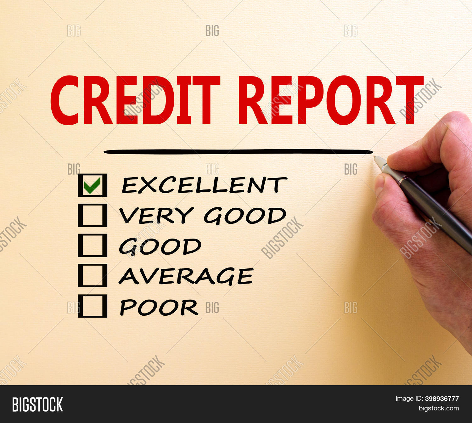 Excellent Credit Image & Photo (Free Trial) | Bigstock