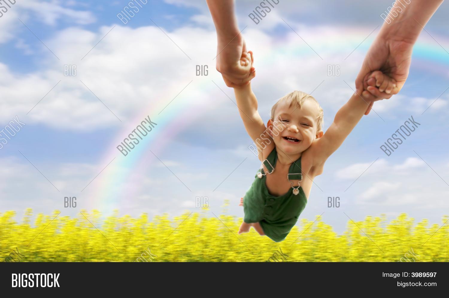 Flying Baby Over Image & Photo (Free Trial) | Bigstock