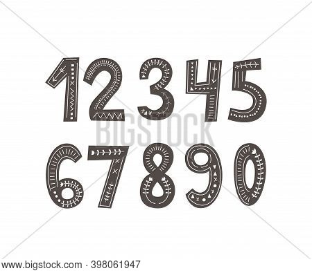 Numbers Scandinavian Vector & Photo (Free Trial) | Bigstock
