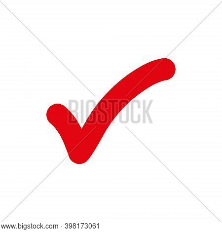 Red Check Mark Icon. Vector & Photo (Free Trial) | Bigstock