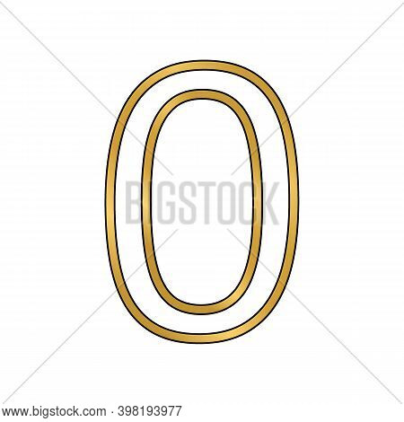 Gold Number Zero Vector & Photo (Free Trial) | Bigstock