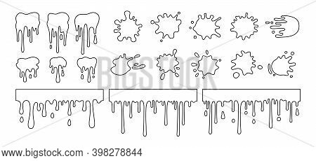 Splash Outline Shape Vector & Photo (Free Trial) | Bigstock