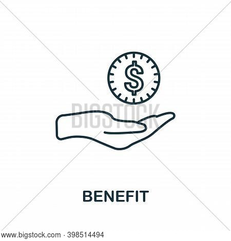 Benefit Icon. Line Vector & Photo (Free Trial) | Bigstock