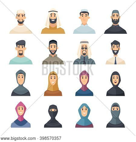 Arabic Faces. Avatars Vector & Photo (Free Trial) | Bigstock