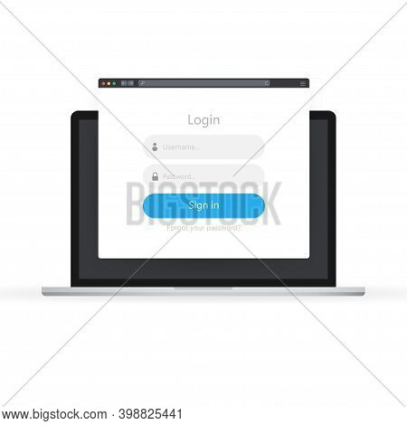 Login Form Icon. Vector & Photo (Free Trial) | Bigstock