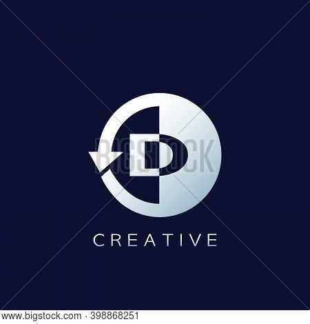 Circle Arrow Letter D Vector & Photo (Free Trial) | Bigstock