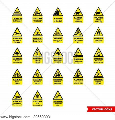 Farm Safety Hazard Vector & Photo (Free Trial) | Bigstock