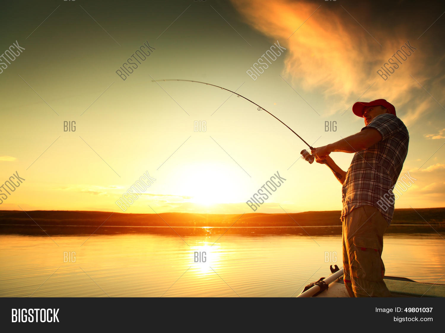 Young Man Fishing On Image & Photo (Free Trial) | Bigstock