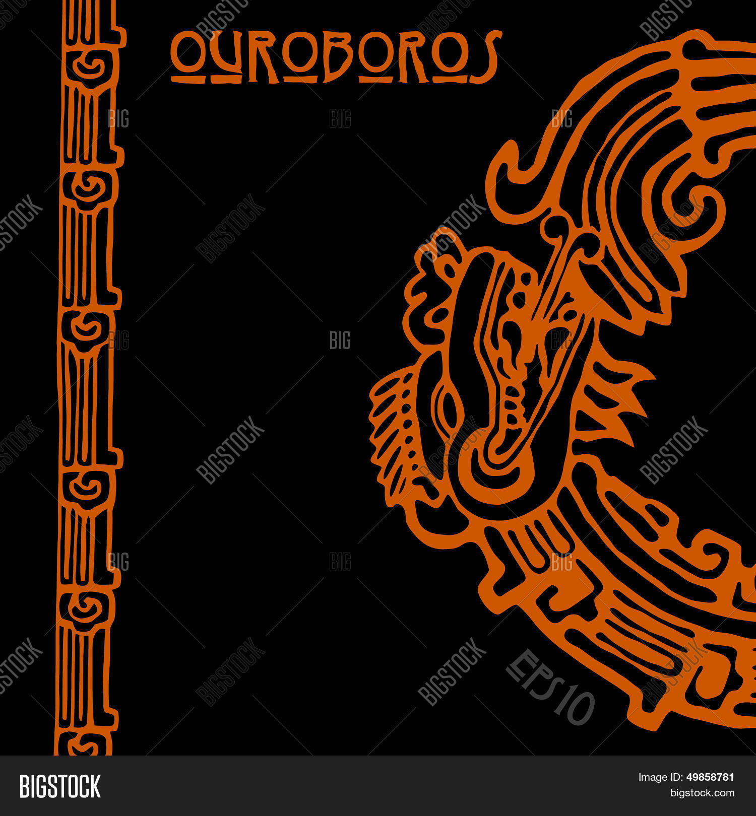 Maya Snake Vector & Photo (Free Trial) | Bigstock